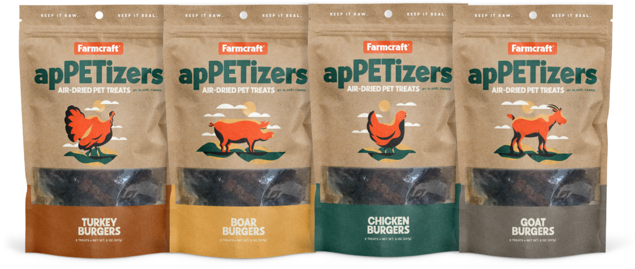 Our Products - Farmcraft Air-Dried Pet Treats // By Slagel Farms
